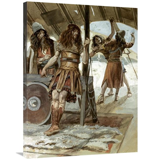 Global Gallery 36 in. David Causes An Aamalekite to Be Slain Art Print ...