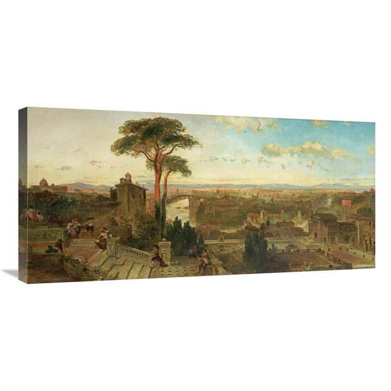 Global Gallery 36 in. Rome - Sunset from the Convent of San Onofrio Art ...