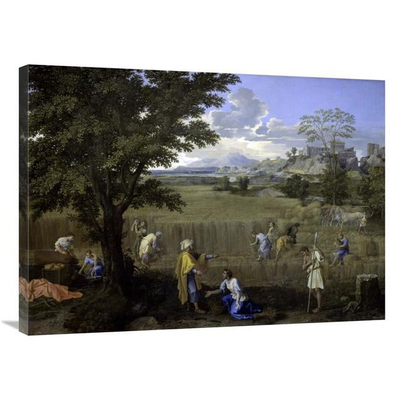 Global Gallery 36 in. Summer or Ruth & Boaz Art Print - Nicolas Poussin ...