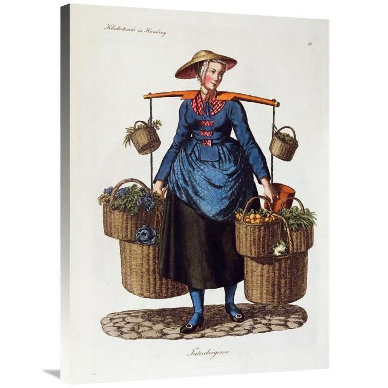 Global Gallery 36 in. The Costumes of Hamburg Art Print - Christoph ...