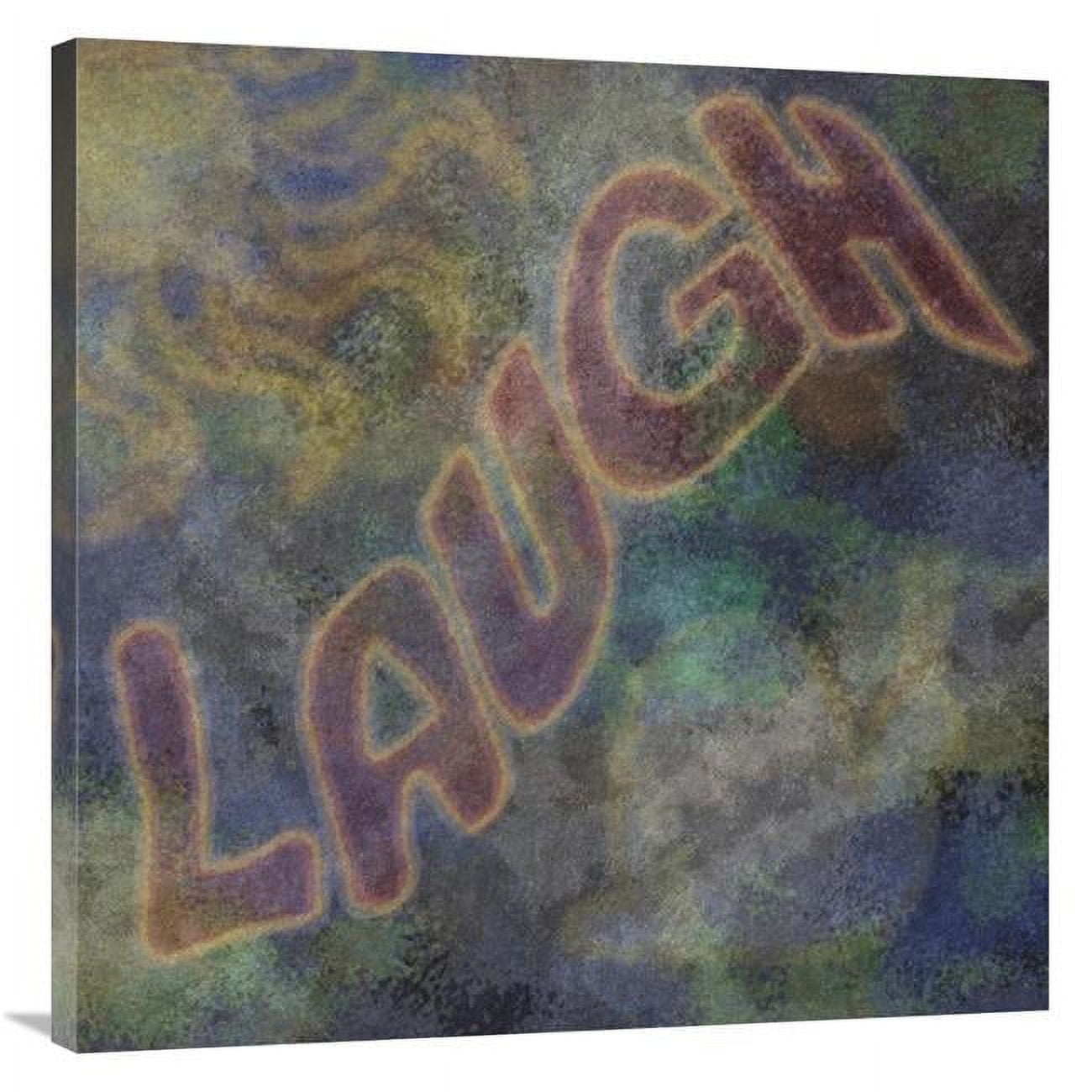 Global Gallery 36 x 36 in. Graffiti - Laugh Art Print - BG.Studio ...