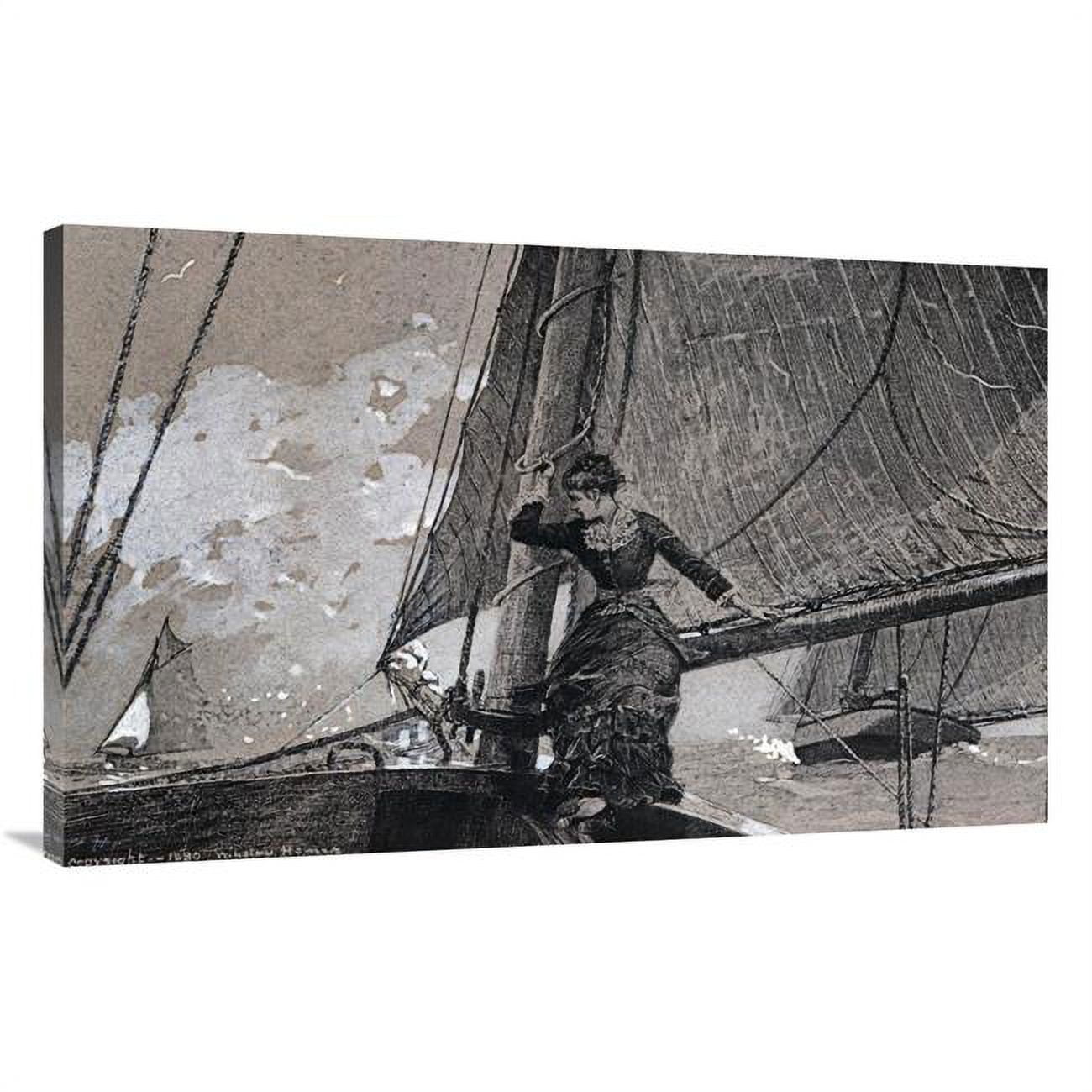 Global Gallery 44 in. Yachting Girl Art Print - Winslow Homer - Walmart.com