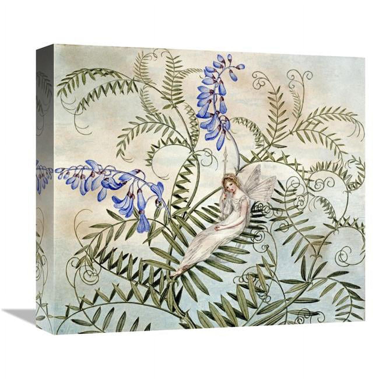 Global Gallery A Fairy Resting Among Flowers Art Print - Amelia Jane ...