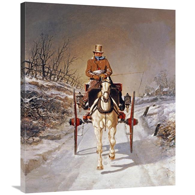 Global Gallery A Winters Drive Art Print - Benjamin Herring - Walmart.com