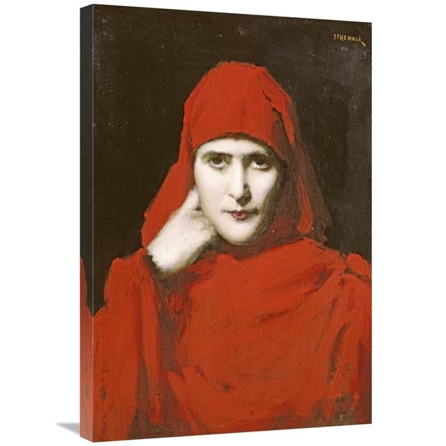 Global Gallery A Woman in a Red Cloak Art Print - Jean Jacques Henner ...