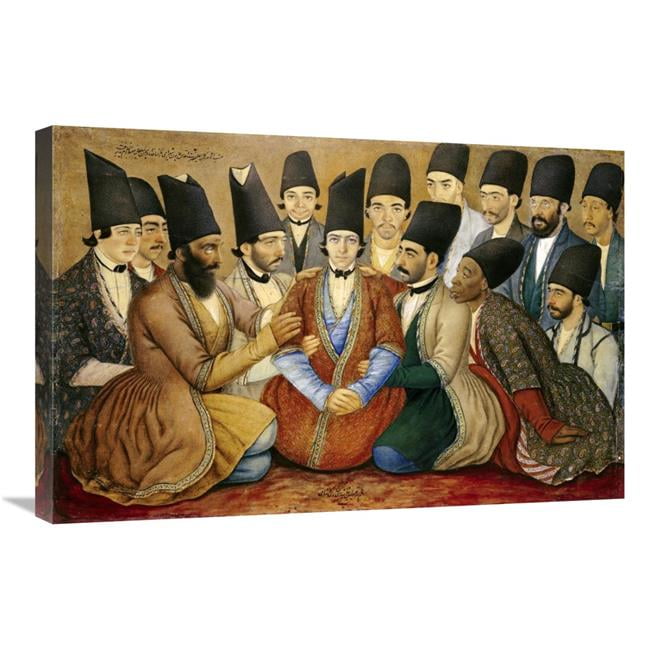 Global Gallery A Young Qajar Prince & His Entourage Art Print - Abul ...