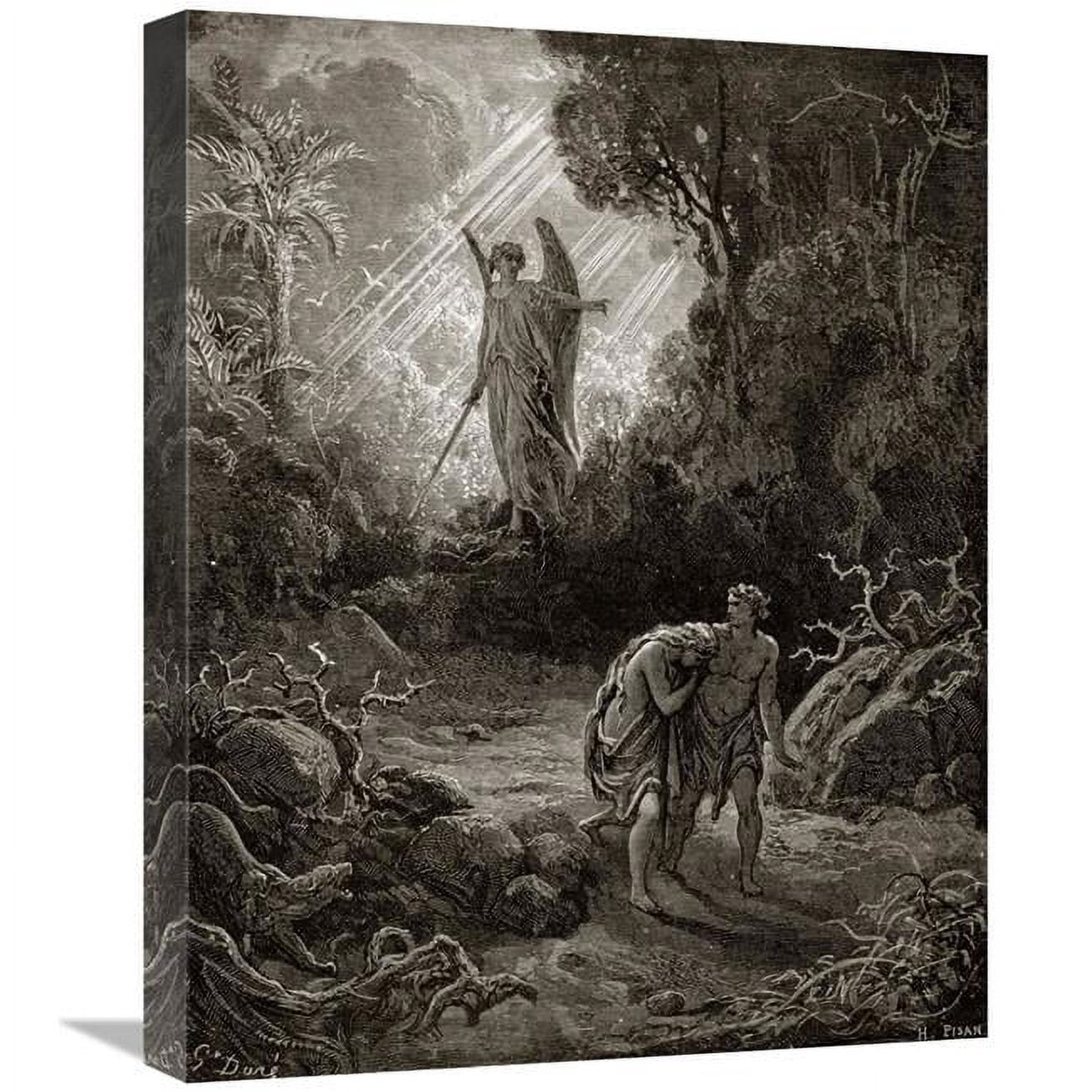 Global Gallery Adam & Eve - The Expulsion From the Garden - From ...