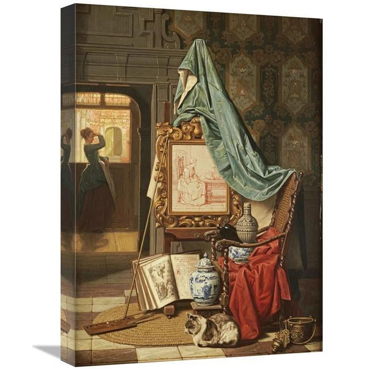 Global Gallery An Artist's Studio Art Print - Charles Josef Grips ...