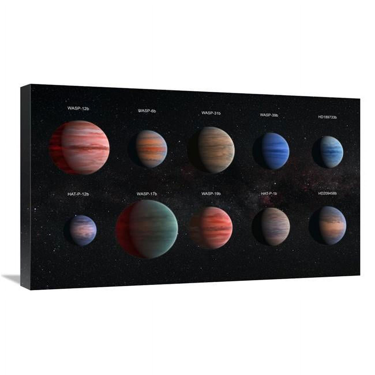 Global Gallery Artist Impression of Hot Jupiter Exoplanets - Annotated Art Print - NASA ...