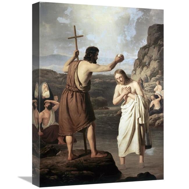 Global Gallery Baptism of Jesus Art Print - Johan Peter Raadsig ...