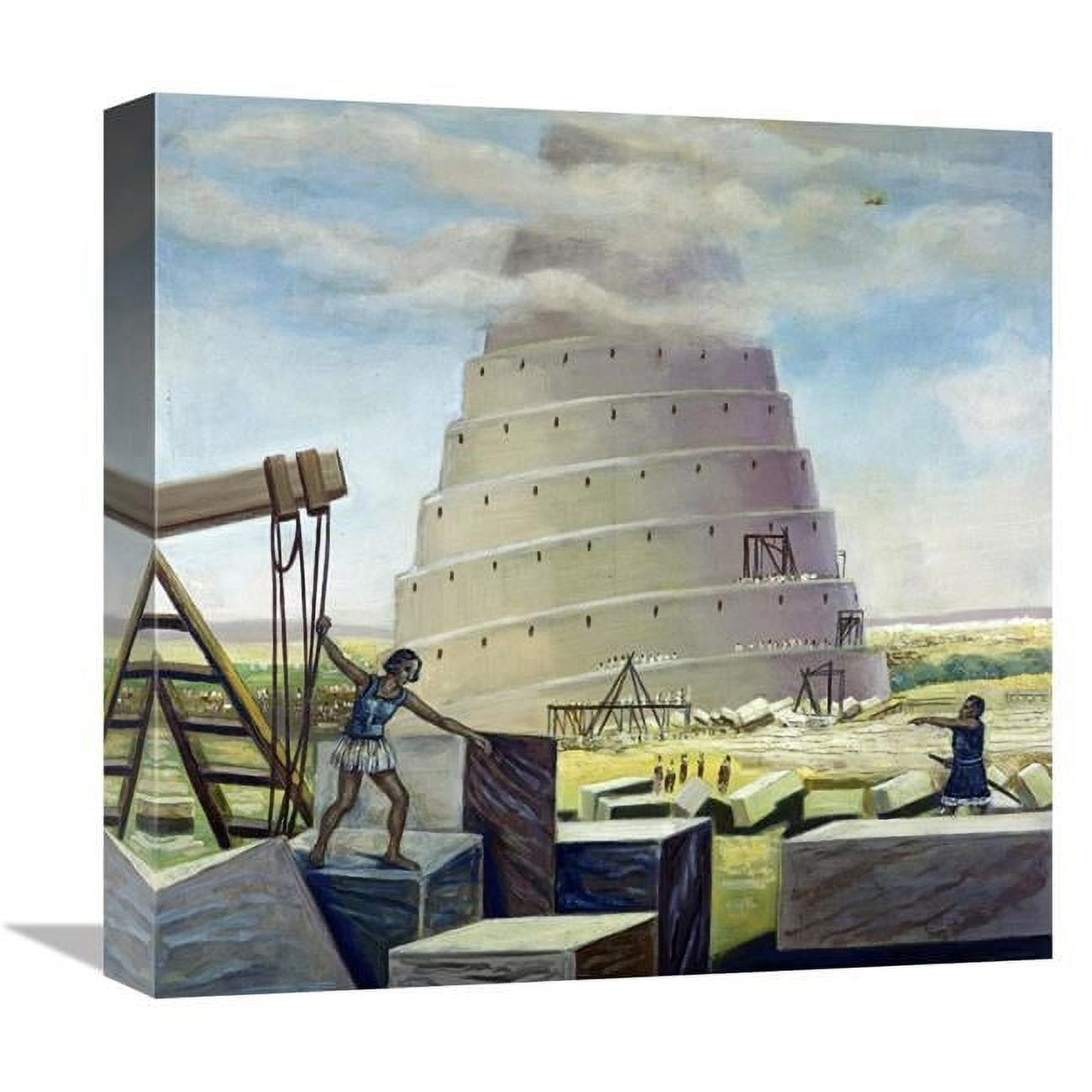 Global Gallery Building the Tower of Babel Art Print - Vittorio ...