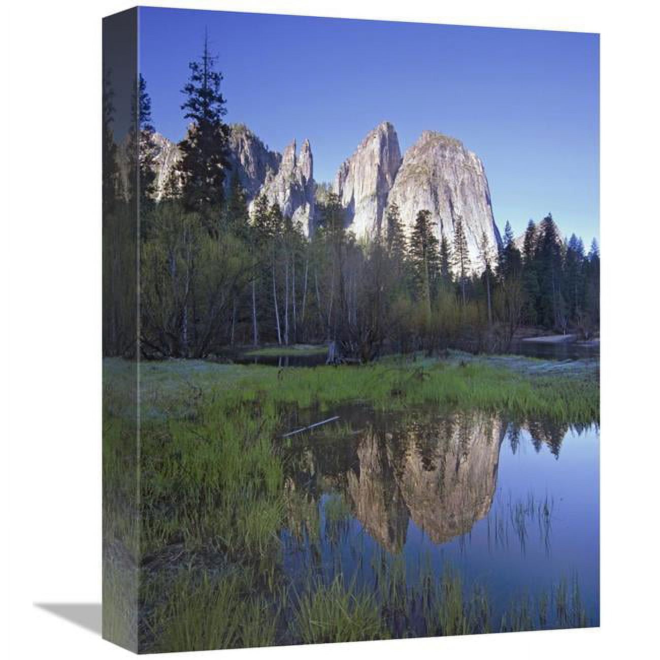 Global Gallery Cathedral Rock Reflected in the Merced River - Yosemite ...