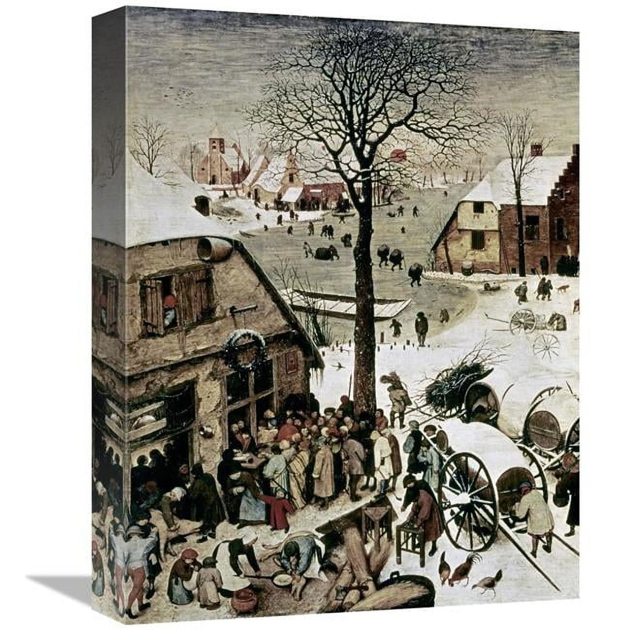 Global Gallery Census at Bethlehem - Detail Art Print - Pieter Bruegel ...