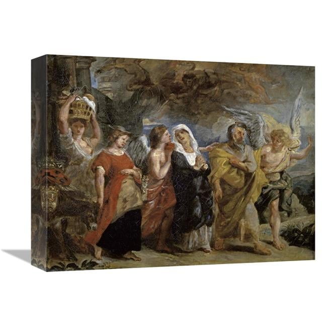 Global Gallery Copy After the Flight of Lot by Rubens Art Print 16 in. - Walmart.com