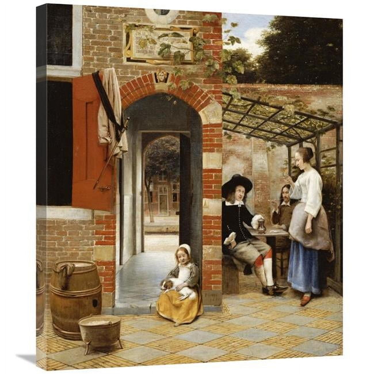 Global Gallery Courtyard of a House in Delft Art Print - Pieter De ...