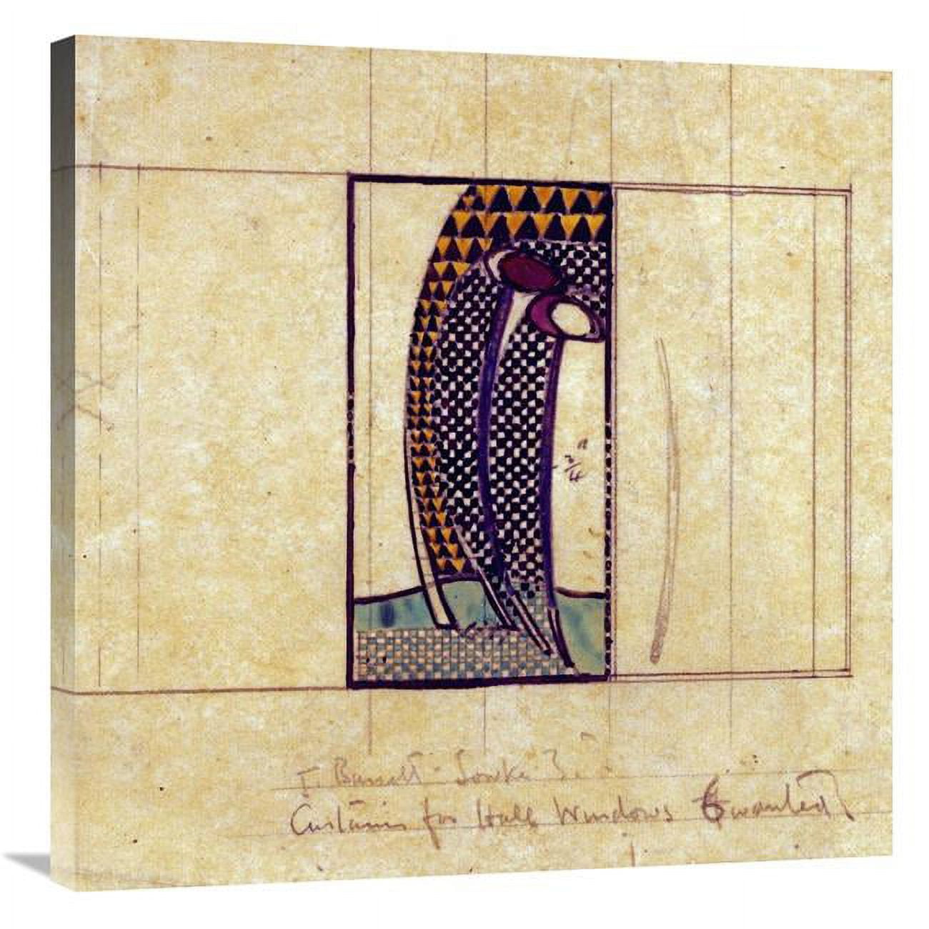 Global Gallery Design for Curtains for the Hall Windows Art Print ...