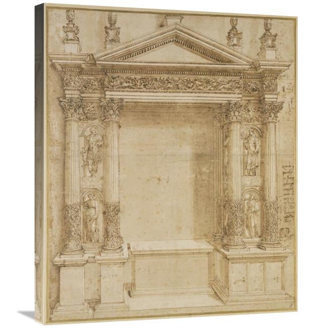 Global Gallery Design for an Altar - CA. 1527 Art Print - Baldassare ...