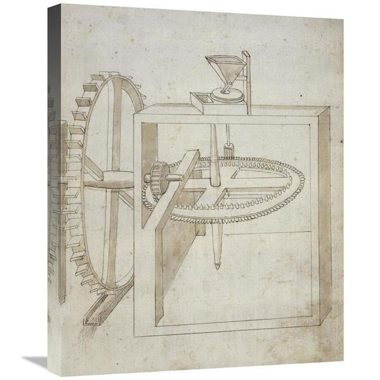 Global Gallery Folio 22 - Mill Powered by Undershot Water Wheel Art ...