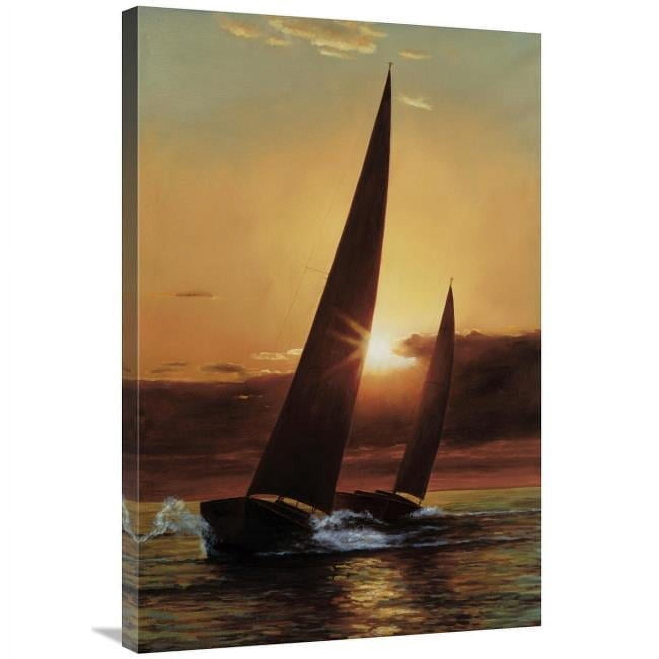 Global Gallery GCS-126614-2436-142 24 x 36 in. Red Sails Art Print ...