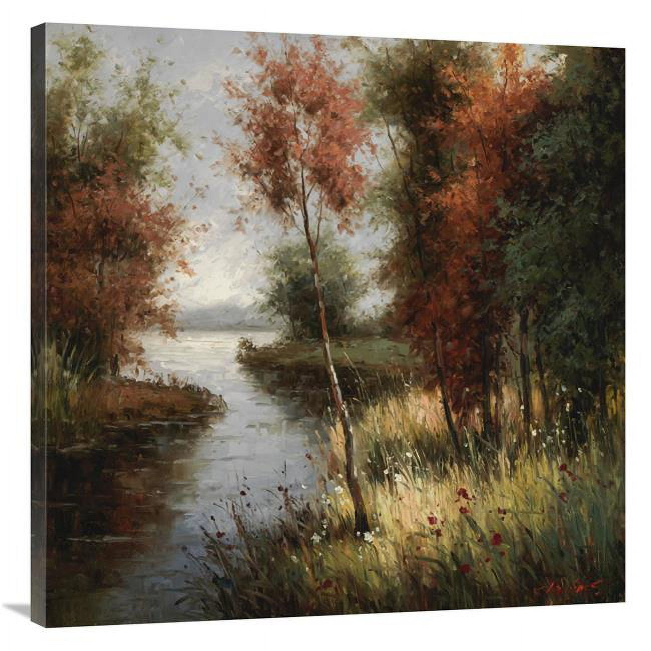 Global Gallery GCS-132518-3636-142 36 x 36 in. River Banks First Ray ...
