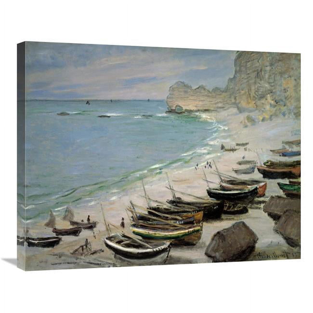 Global Gallery GCS-278640-30-142 30 in. Boats on the Beach at Etretat ...