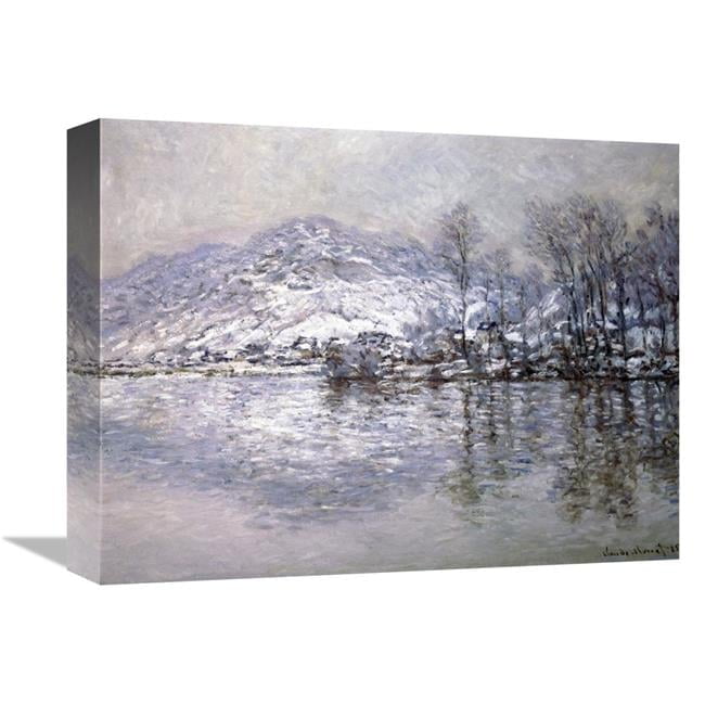 Global Gallery GCS-278670-16-142 16 in. The Seine at Port-Villez, Snow ...