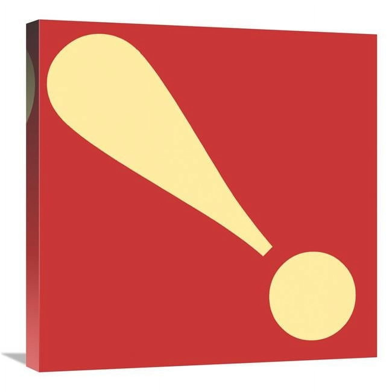 Global Gallery GCS-382201-2424-142 24 x 24 in. Bold Type - Exclamation ...