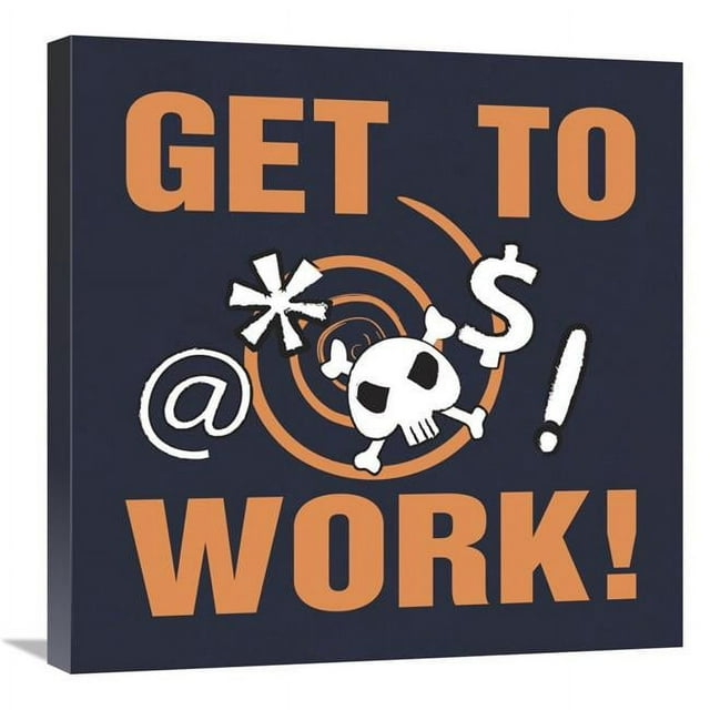 Global Gallery GCS-382222-2424-142 24 x 24 in. Grawlix - Get to Work ...