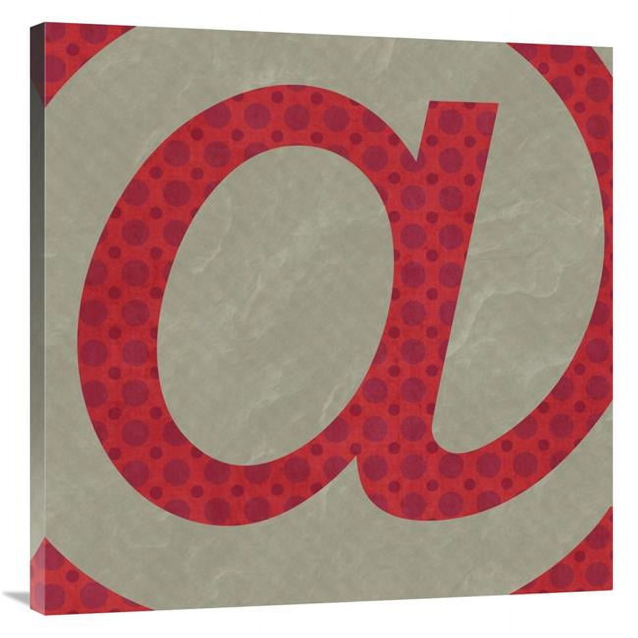 Global Gallery GCS-382232-3636-142 36 x 36 in. Type Collage - At Sign ...