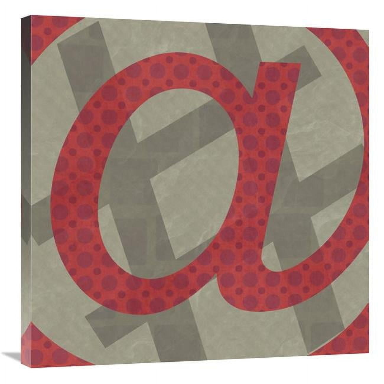 Global Gallery GCS-382244-3030-142 30 x 30 in. Type Collage - Stacked ...