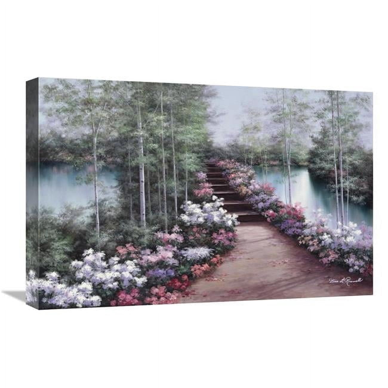 Global Gallery GCS-393926-1624-142 16 x 24 in. Bridge of Flowers Art ...