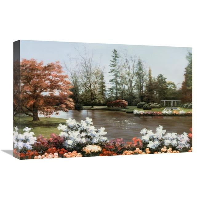 Global Gallery GCS-393962-1624-142 16 x 24 in. Lakeside VIew Art Print ...