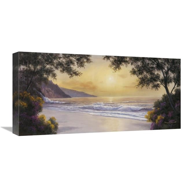 Global Gallery GCS-393977-1224-142 12 x 24 in. Purple & Gold Art Print ...