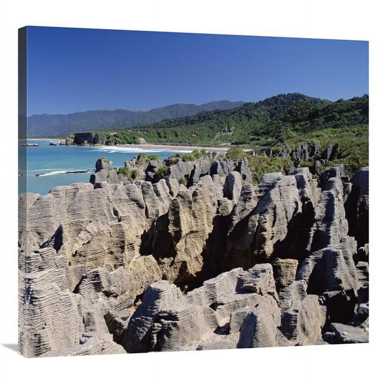 Global Gallery GCS-452464-36-142 36 in. Pancake Rocks, Paparoa National ...