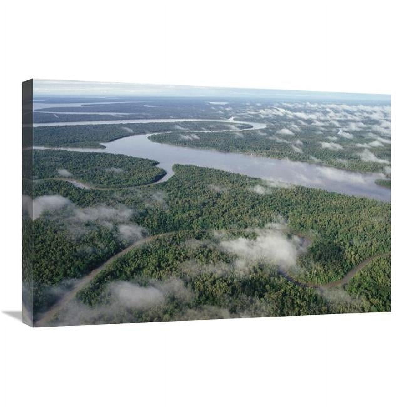 Global Gallery GCS-452987-2030-142 20 x 30 in. Kikori River & Runs Through Rainforest, Kikori ...