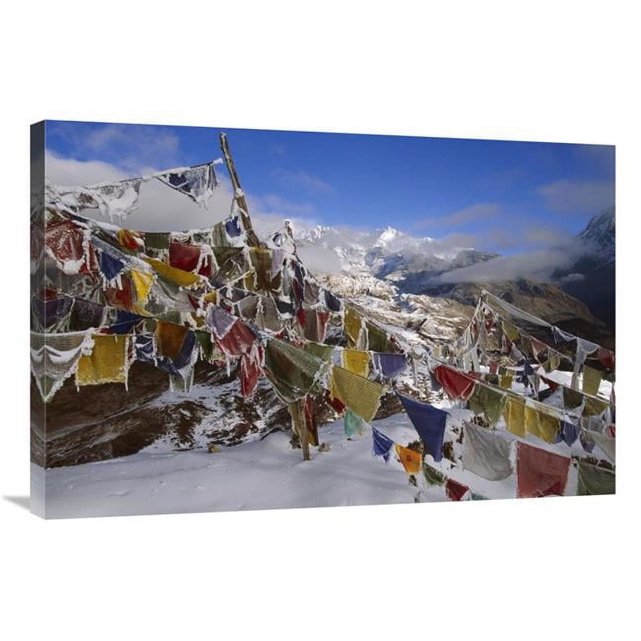 Global Gallery GCS-453470-2436-142 24 x 36 in. Iced Up Prayer Flags ...