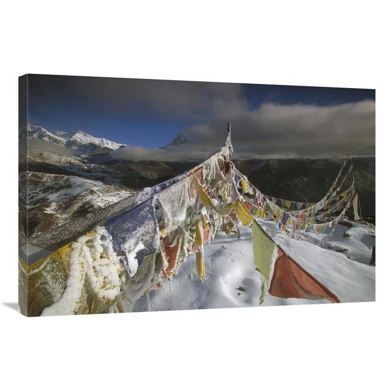 Global Gallery GCS-453472-2436-142 24 x 36 in. Iced Up Prayer Flags ...