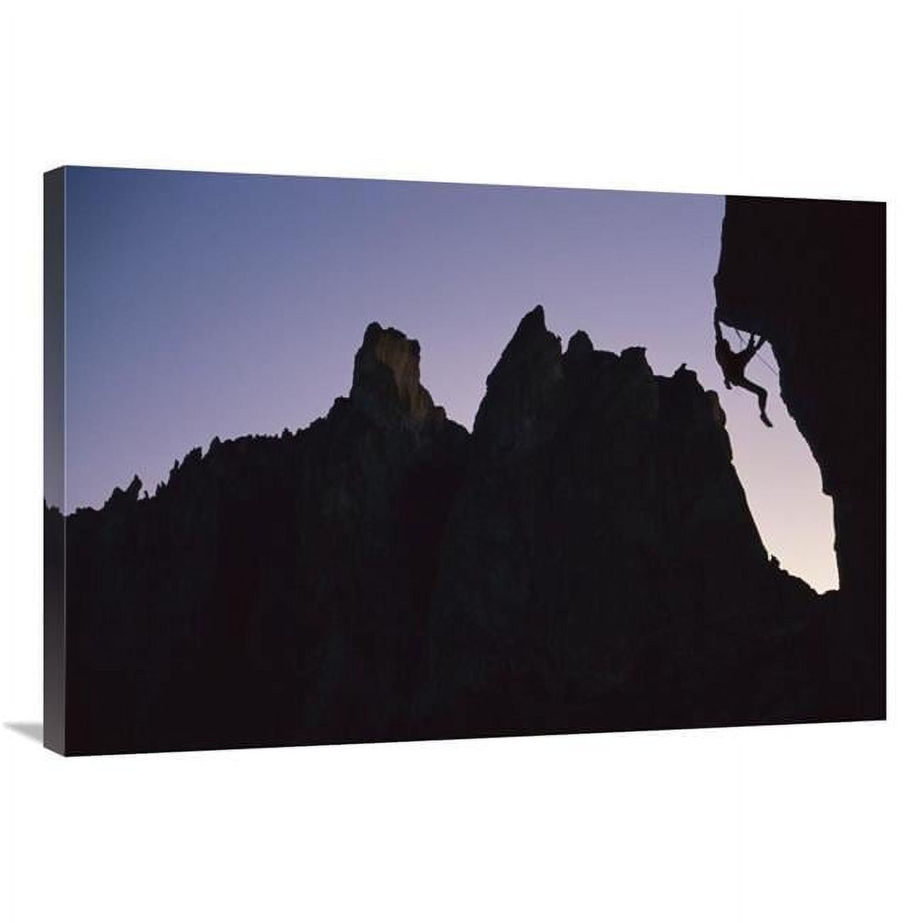 Global Gallery GCS-453483-2436-142 24 x 36 in. Climber Silhouetted on ...