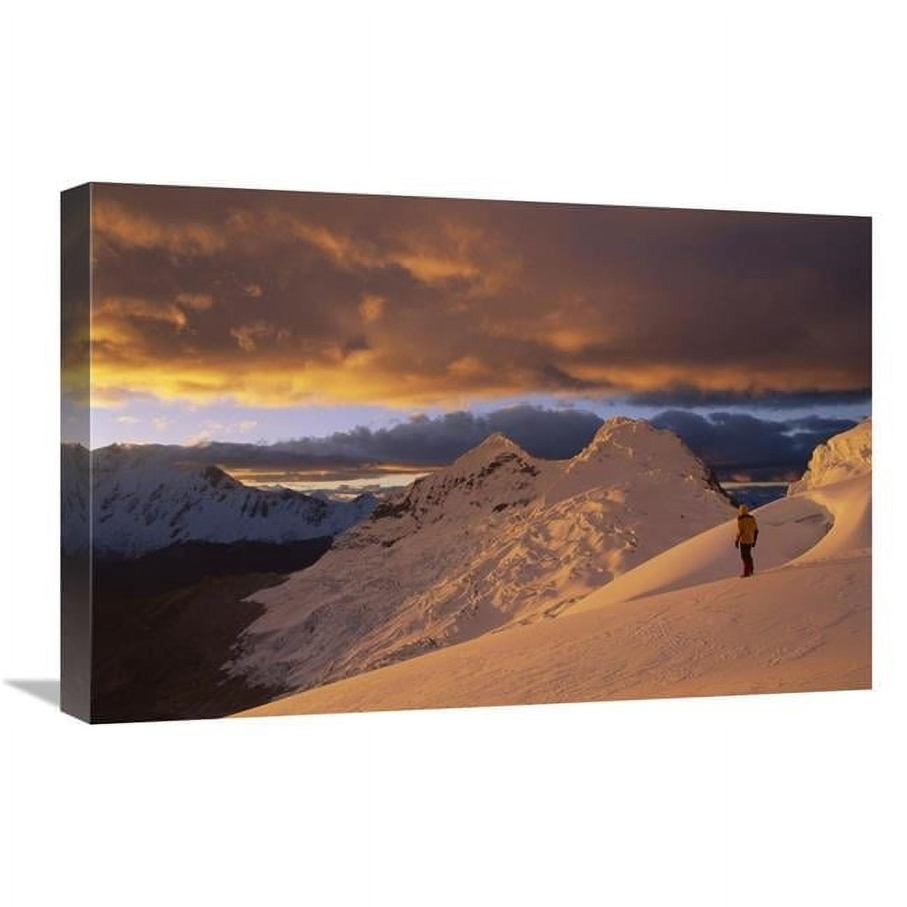 Global Gallery GCS-453525-1624-142 16 x 24 in. Hiker At Sunset on ...