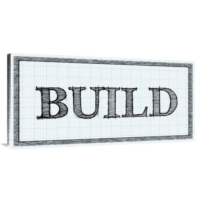 Global Gallery GCS-453835-2448-142 24 x 48 in. Sketched Words - Build ...