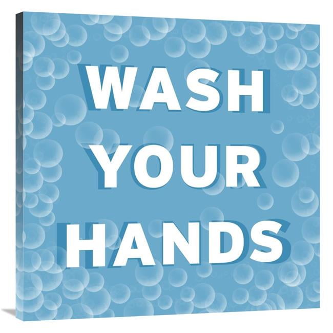 Global Gallery GCS-453841-3636-142 36 x 36 in. Bathroom Signs - Bubbles ...