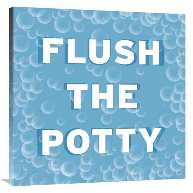 Global Gallery GCS-453844-3636-142 36 x 36 in. Bathroom Signs - Bubbles ...