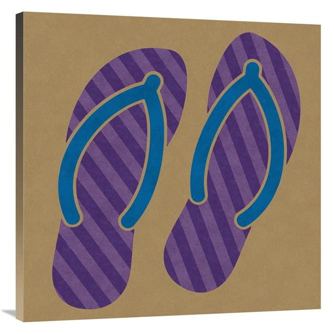 Global Gallery GCS-454906-3636-142 36 x 36 in. Summer Fun - Flip Flops ...