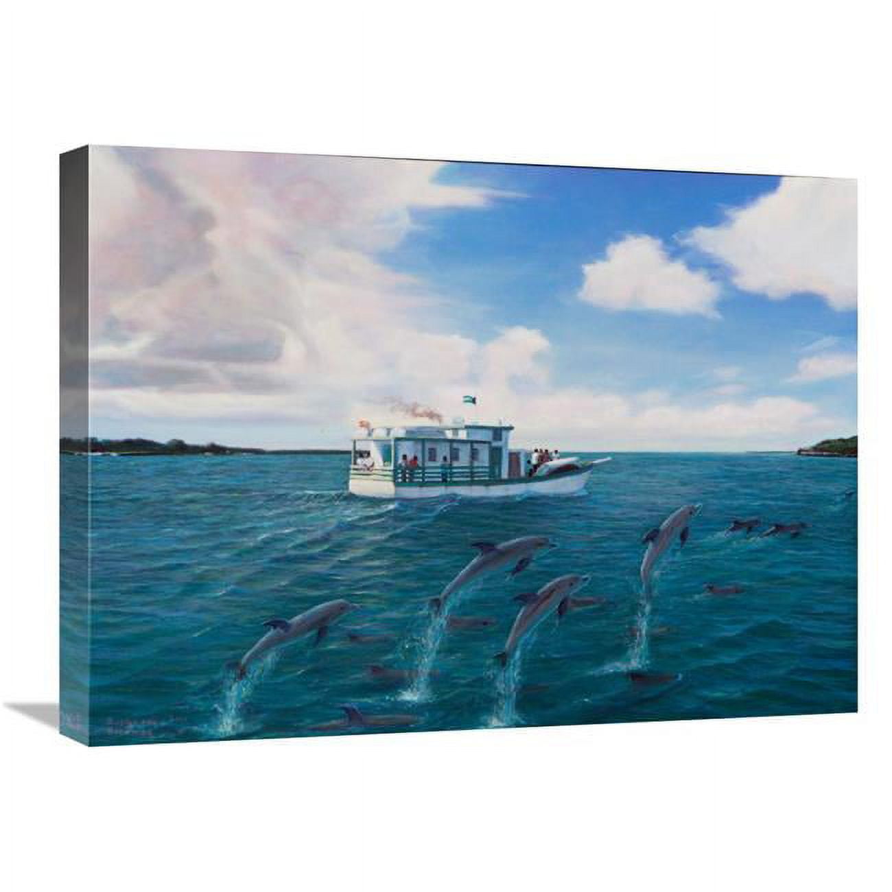 Global Gallery GCS-480434-1824-142 18 x 24 in. Dolphins Art Print ...