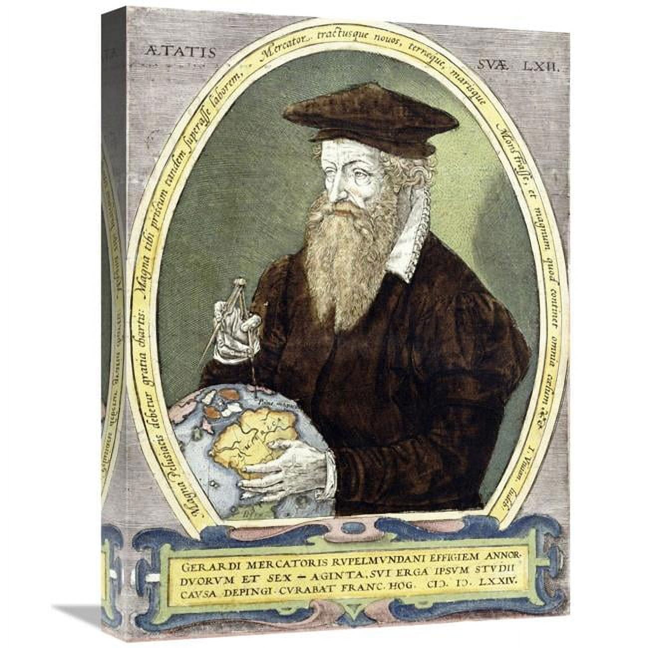 Global Gallery Gerard Mercator Art Print - Bernardus Busius - Walmart.com