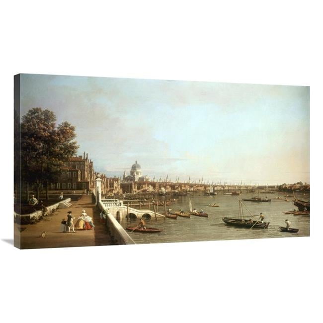 Global Gallery London From Somerset House Art Print - Canaletto - 40in ...