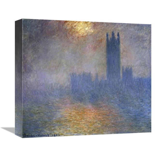 Global Gallery London Parliament - Patch of Sun in the Fog Art Print ...