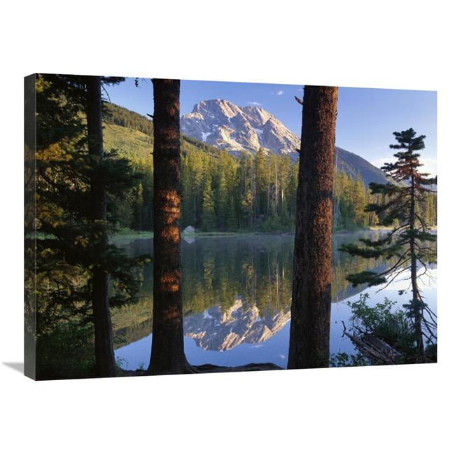 Global Gallery Mt Moran Reflected in String Lake - Grand Teton NP ...