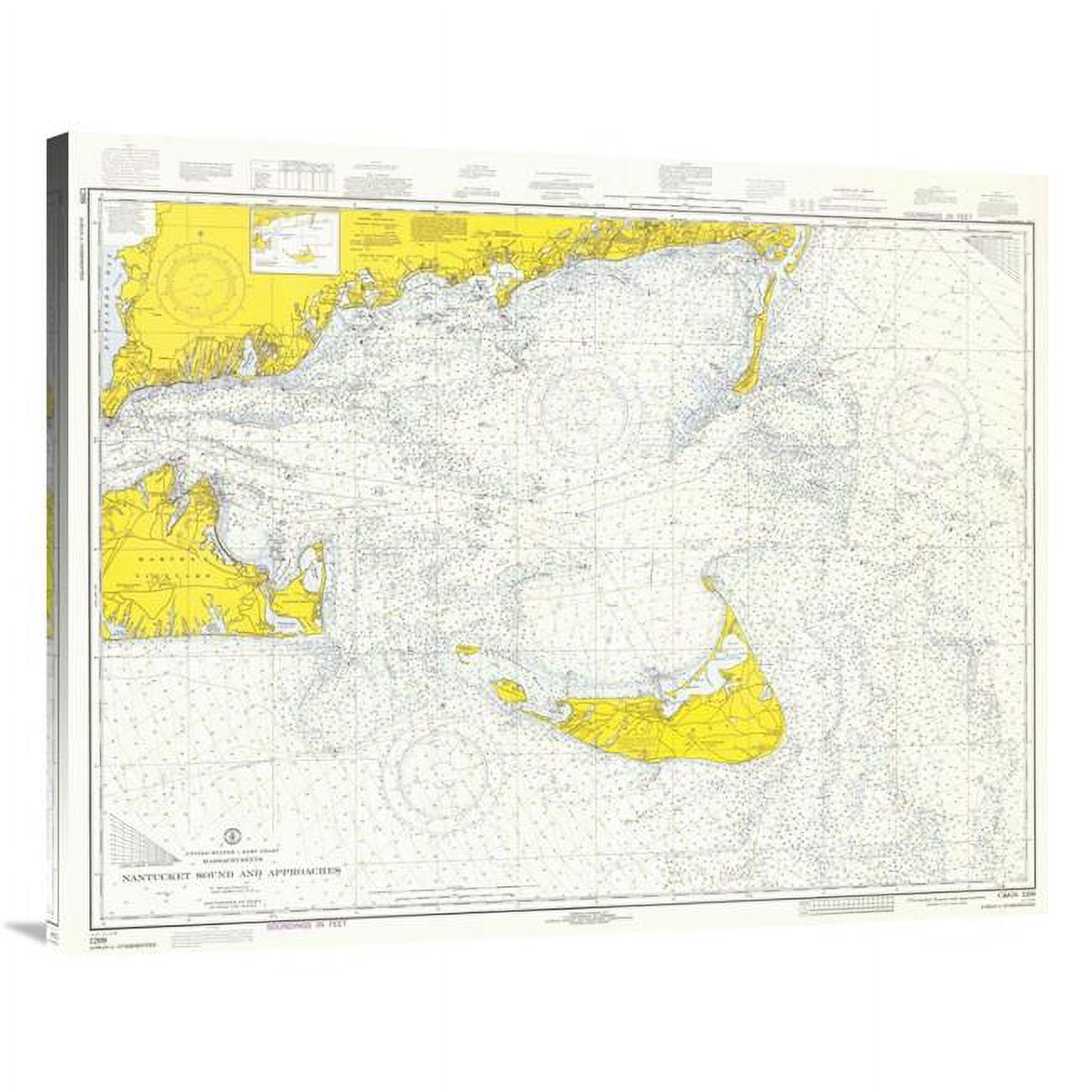 Global Gallery Nautical Chart - Nantucket Sound & Approaches CA. 1973 ...