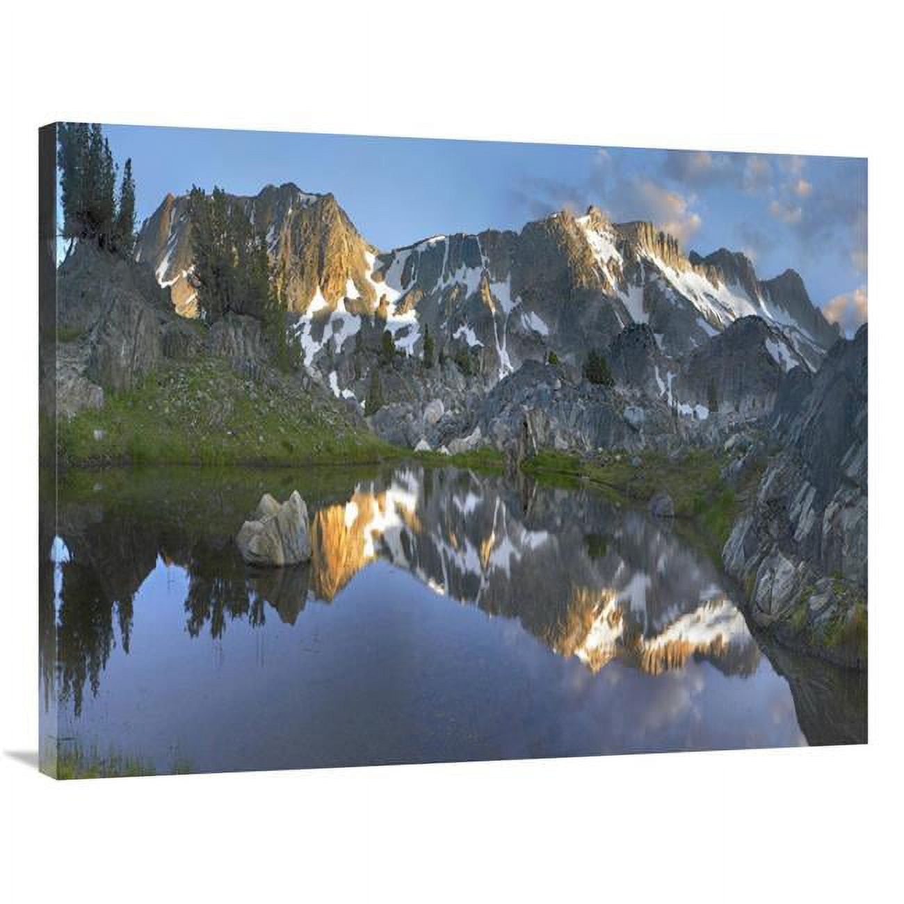 Global Gallery Reflections in Wasco Lake - Twenty Lakes Basin - Sierra Nevada - California Art ...
